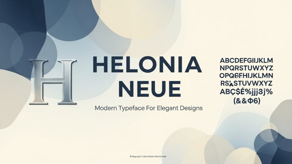 Helonia Neue: Modern Typeface For Elegant Designs